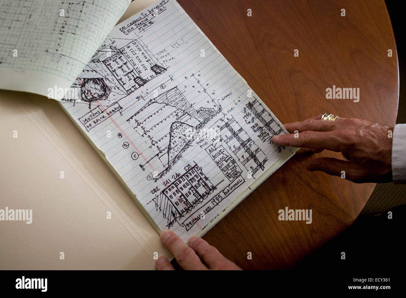 Record sketches by Investigative Engineering Services, Assistant ...