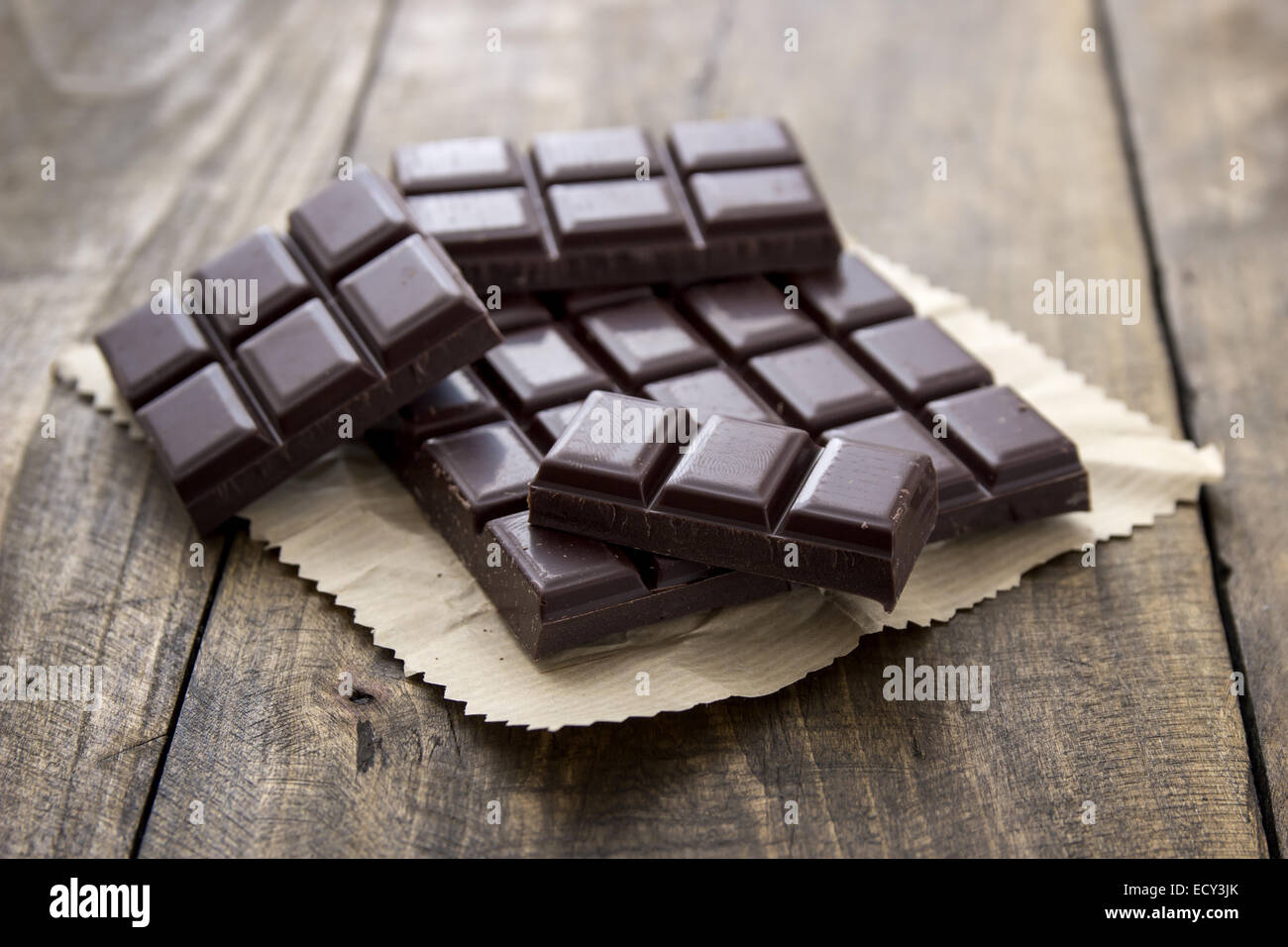 Broken chocolate bar on hi-res stock photography and images - Alamy