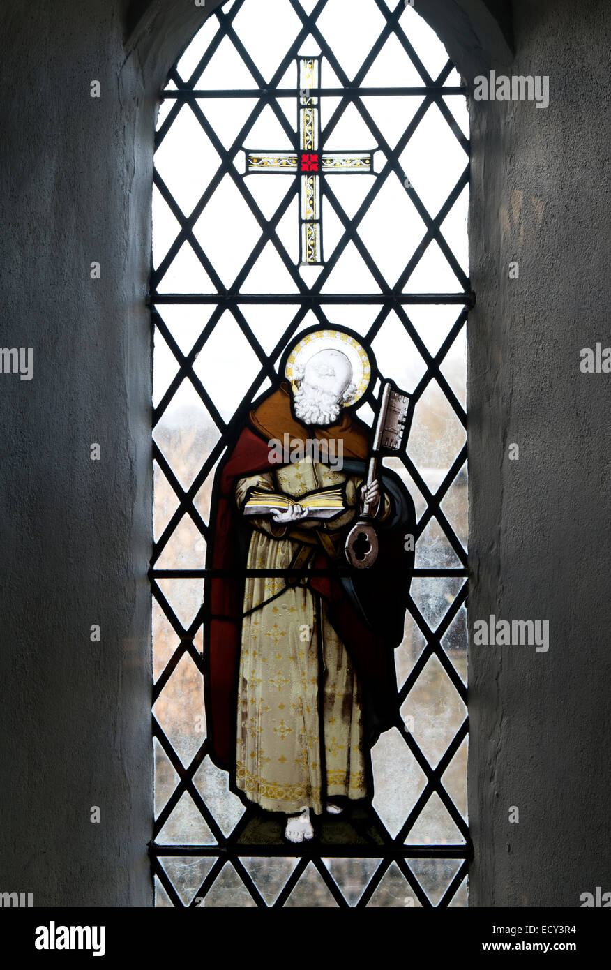 Saint peter stained glass hi-res stock photography and images - Alamy