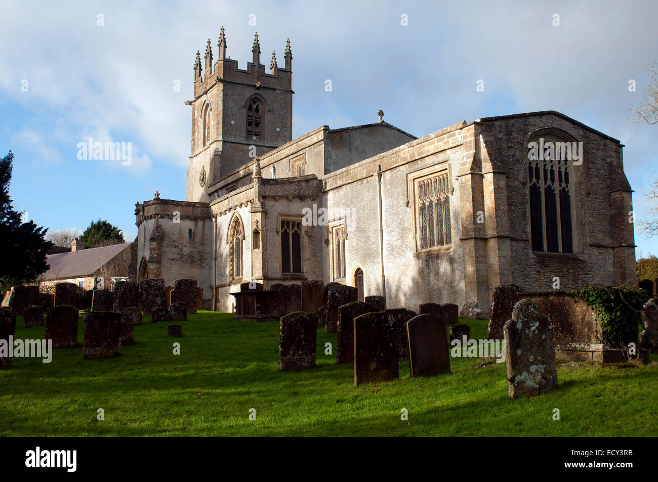 St. Andrew`s Church, Great Rollright, Oxfordshire, England, UK Stock ...