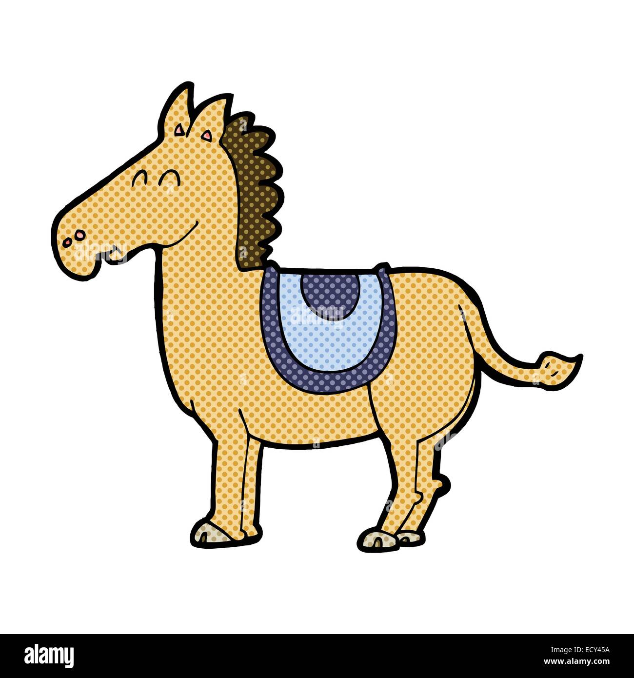 retro comic book style cartoon donkey Stock Vector Image & Art - Alamy