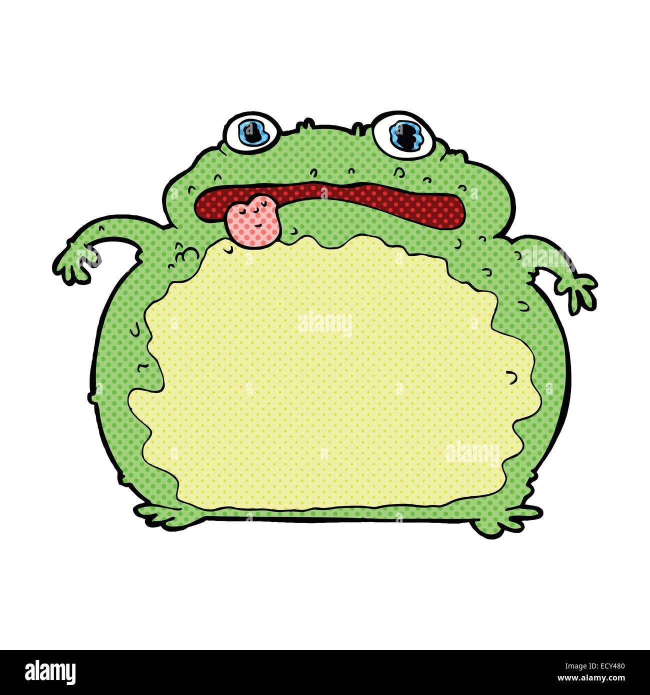 retro comic book style cartoon funny frog Stock Vector Image & Art - Alamy