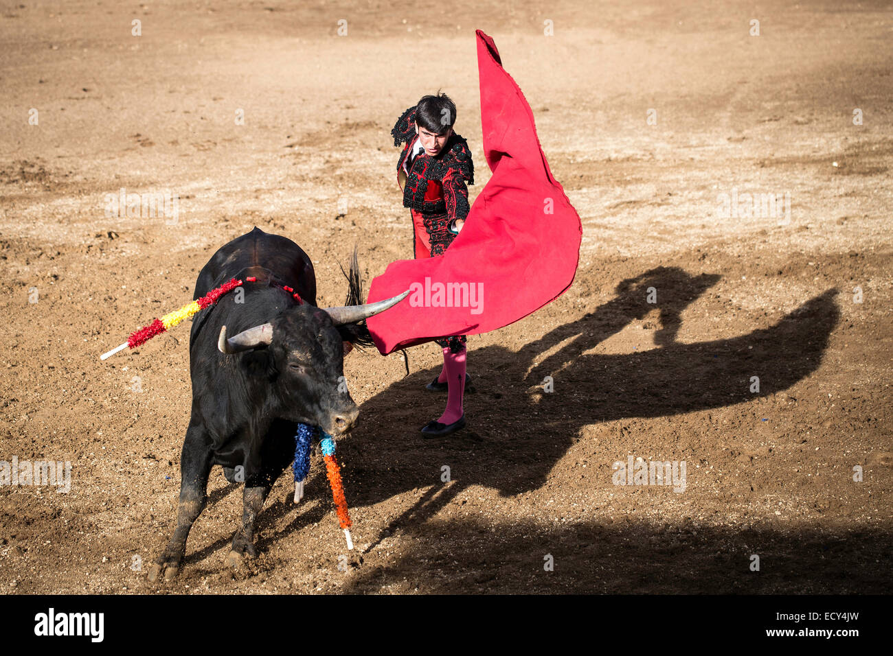 Bullfighting red cloth hi-res stock photography and images - Alamy