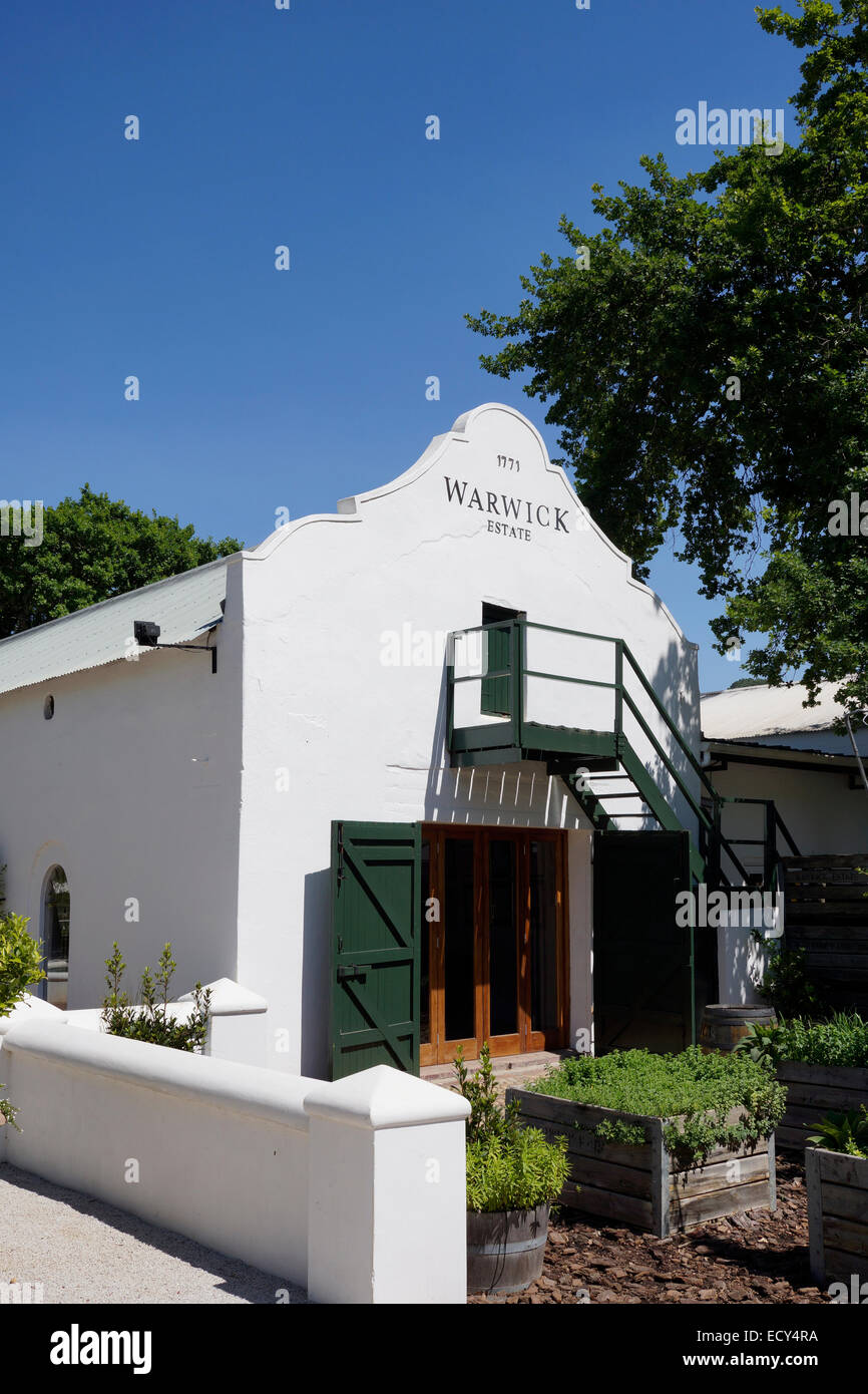 Warwick Wine Estate in Stellenbosch in the Cape Winelands Stock Photo ...
