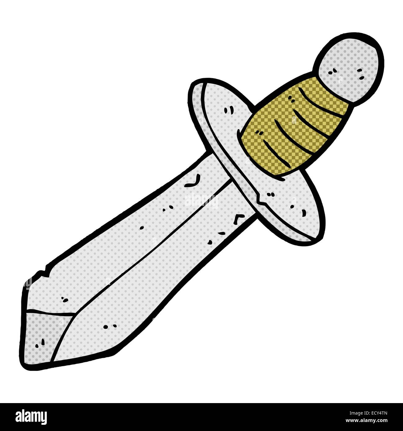 retro comic book style cartoon sword Stock Vector Image & Art - Alamy