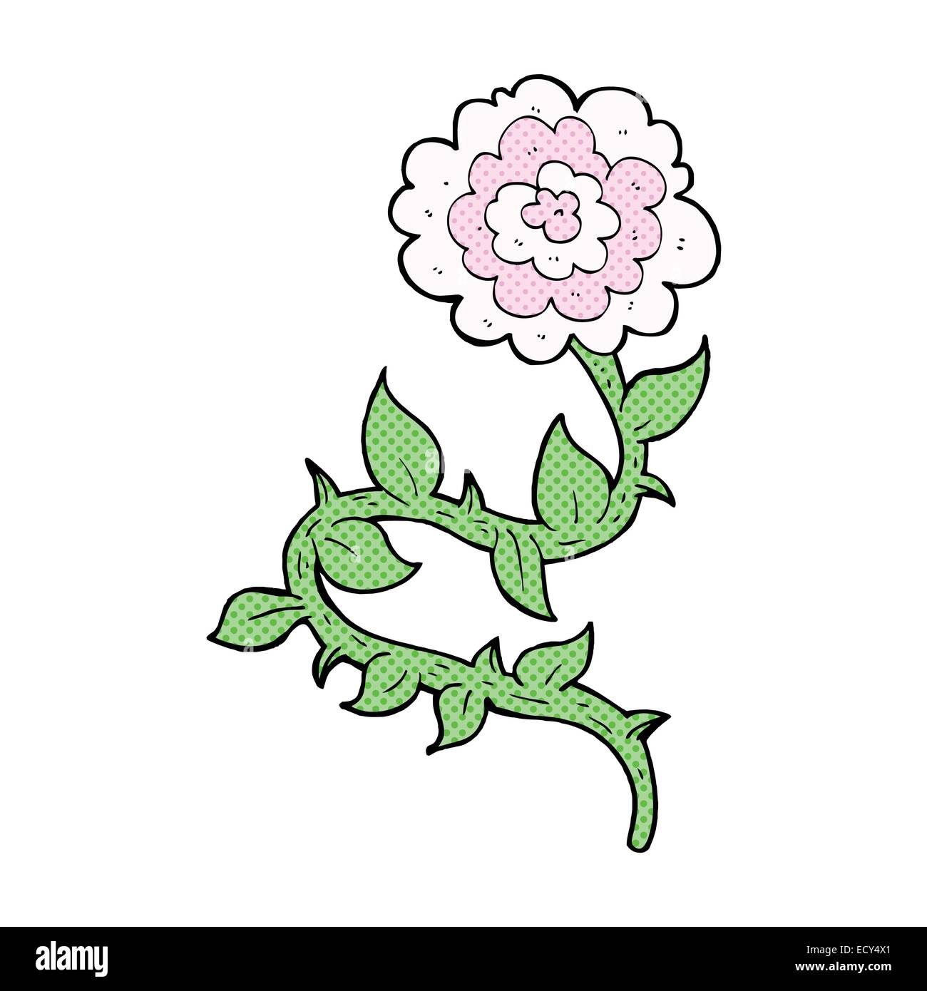 retro comic book style cartoon flower Stock Vector Image & Art - Alamy