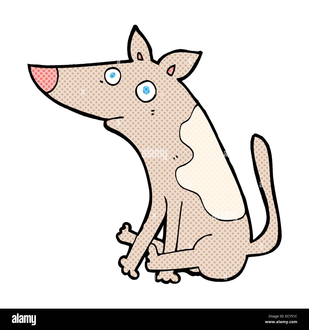 retro comic book style cartoon dog Stock Vector Image & Art - Alamy