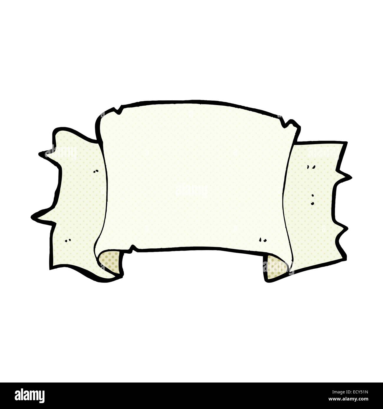 retro comic book style cartoon heraldry scroll banner Stock Vector ...