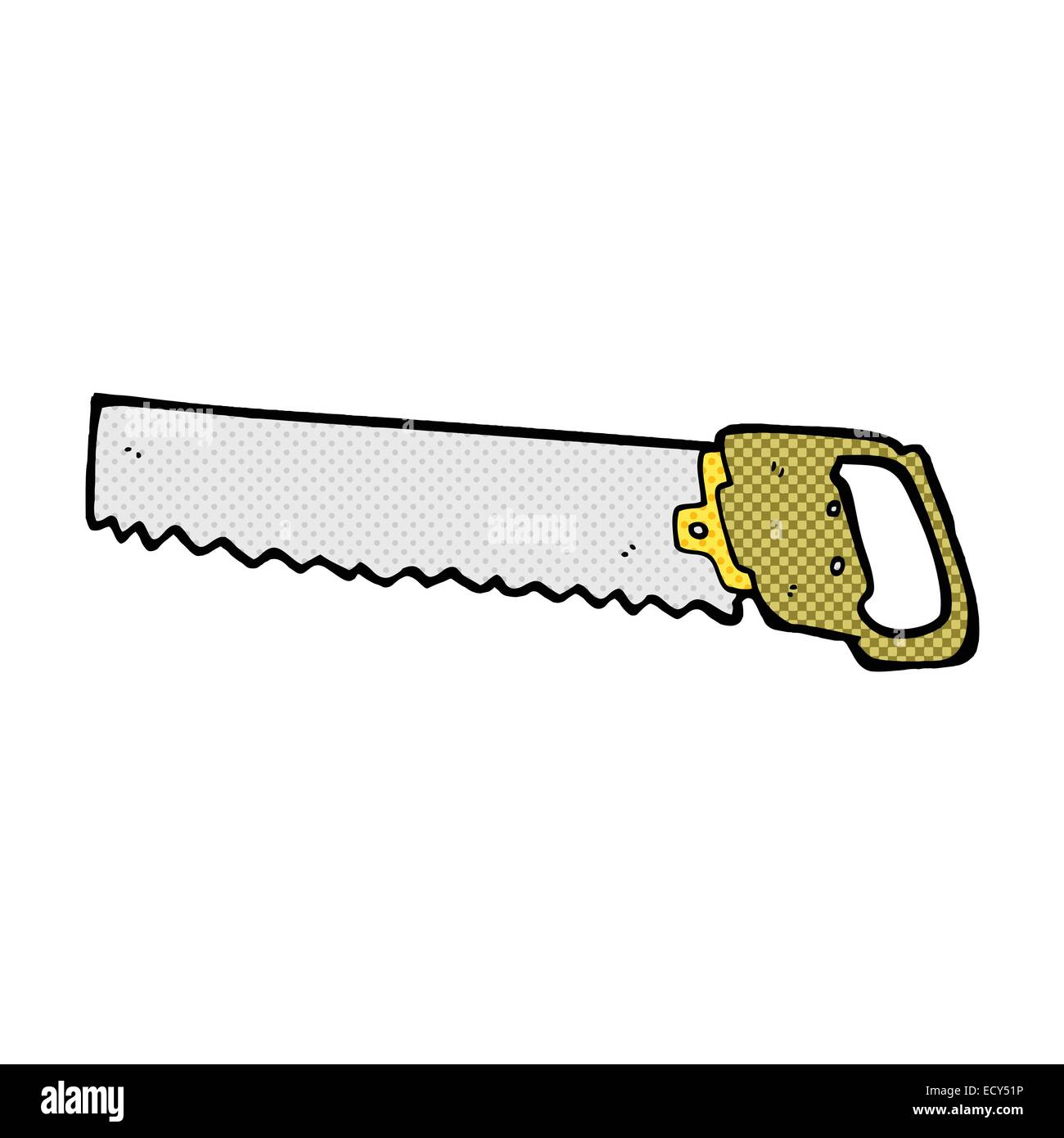 retro comic book style cartoon saw Stock Vector Image & Art - Alamy