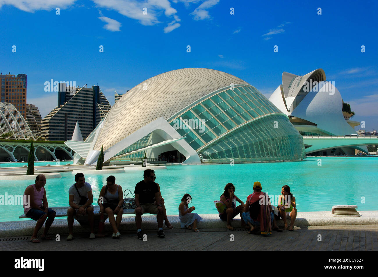 L'Hemisfèric, by S. Calatrava. City of Arts and Sciences, Valencian ...
