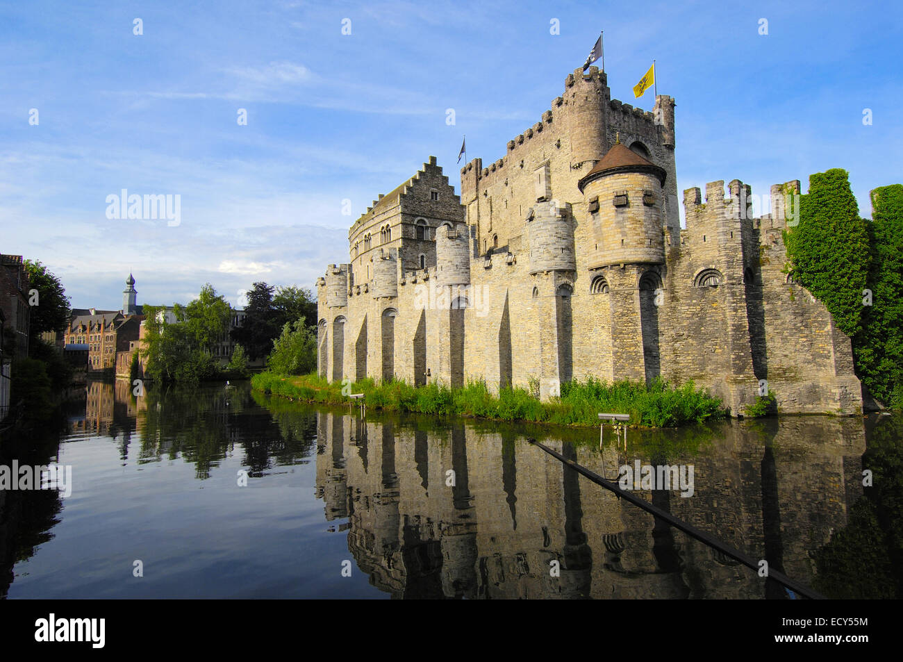 Gravensteen, Castle of the Counts, Ghent, Flanders, Belgium, Europe ...