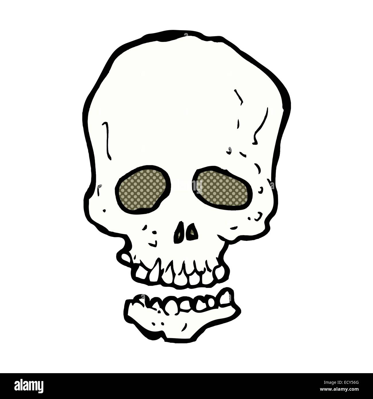 retro comic book style cartoon skull Stock Vector Image & Art - Alamy