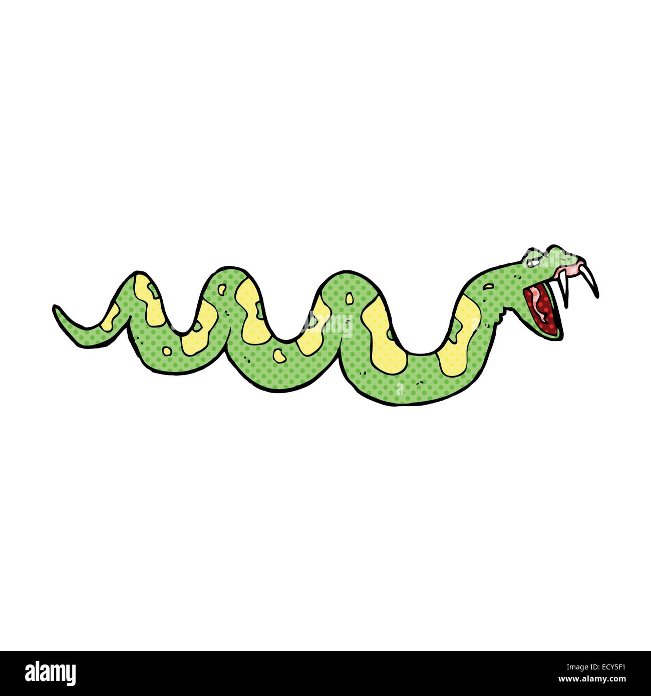 retro comic book style cartoon poisonous snake Stock Vector Image & Art ...