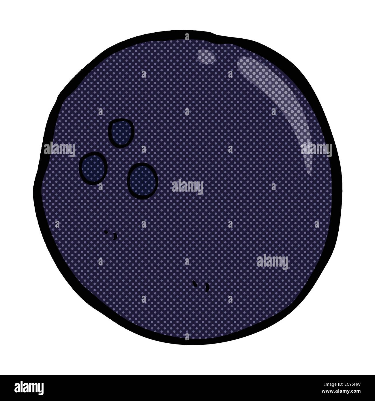 retro comic book style cartoon bowling ball Stock Vector Image & Art ...