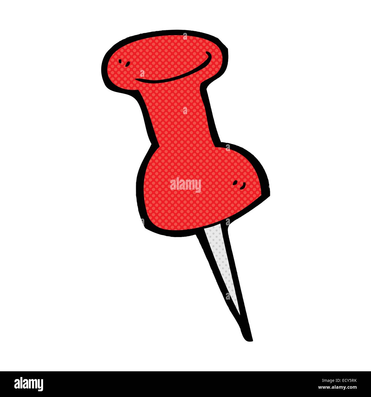 retro comic book style cartoon drawing pin Stock Vector Image & Art - Alamy