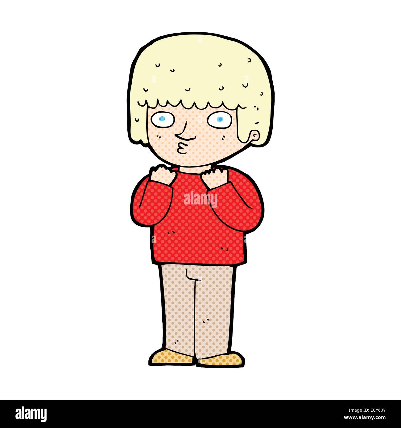 retro comic book style cartoon surprised man Stock Vector Image & Art ...