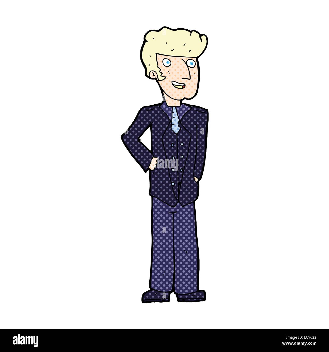 retro comic book style cartoon upperclass man Stock Vector Image & Art ...