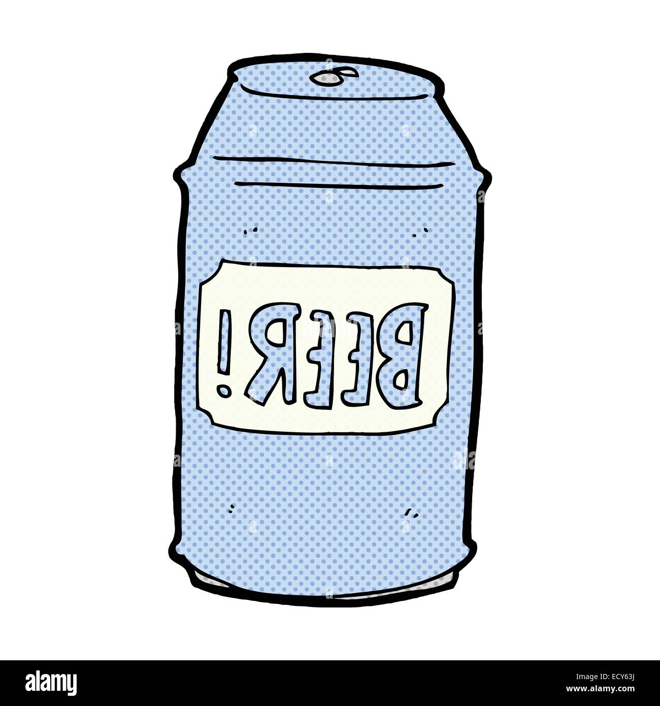 retro comic book style cartoon beer can Stock Vector Image & Art - Alamy
