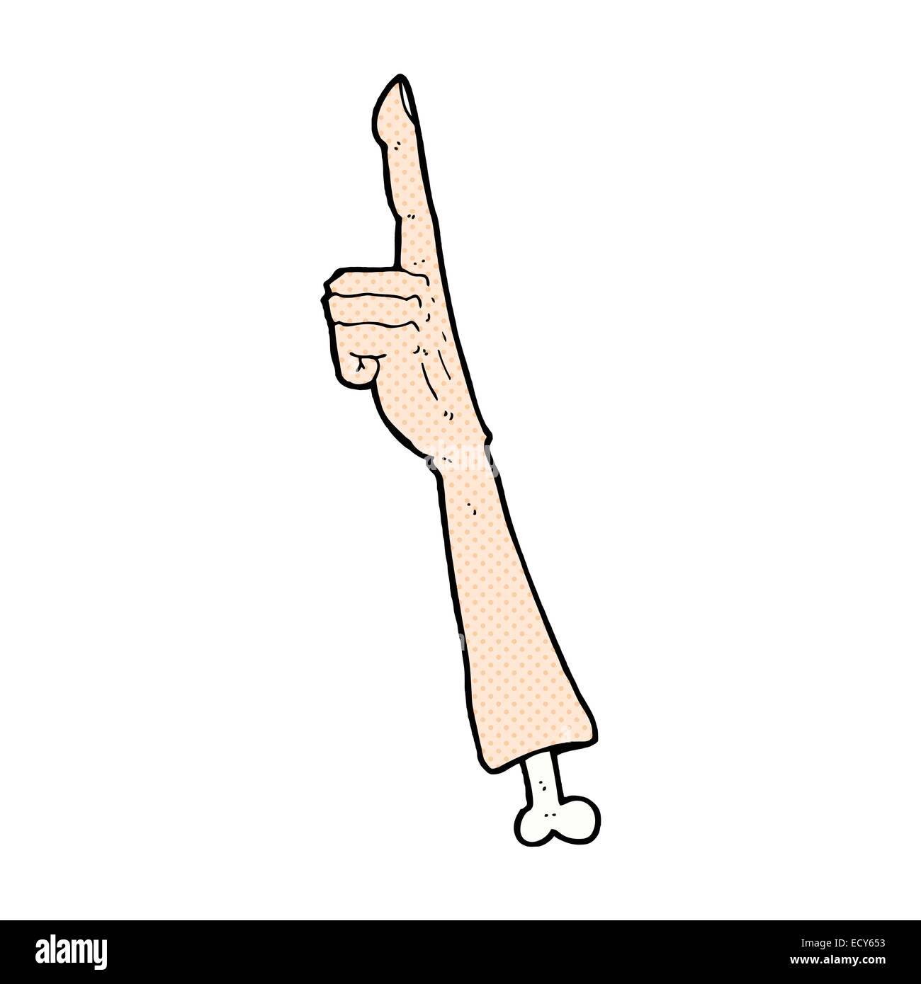 retro comic book style cartoon pointing arm Stock Vector Image & Art ...