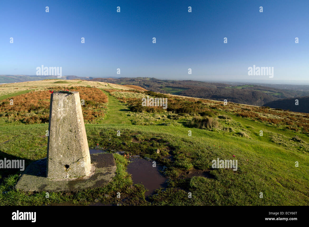 Trig point on mountain hi-res stock photography and images - Alamy