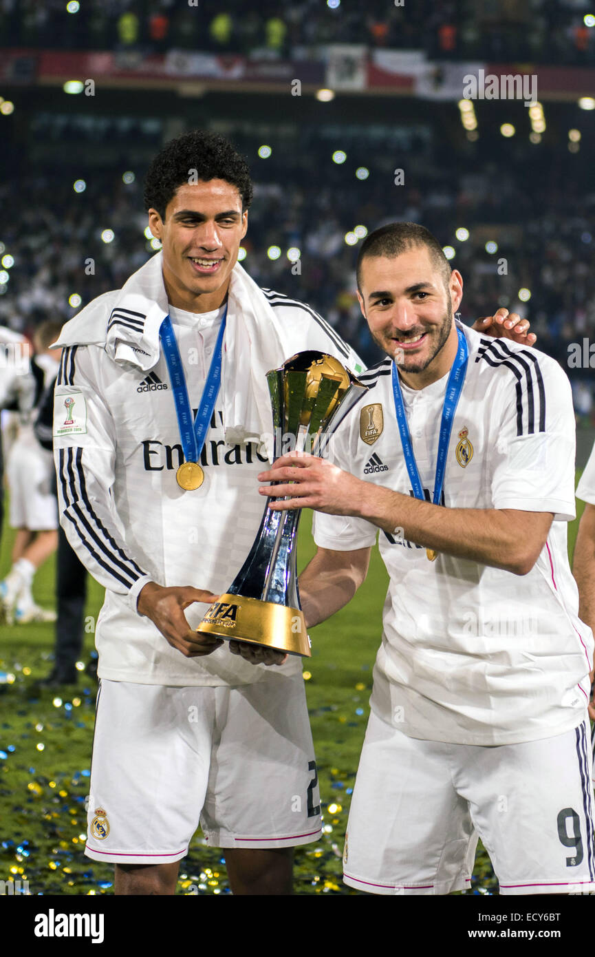 Raphael varane world cup trophy hi-res stock photography and images - Alamy