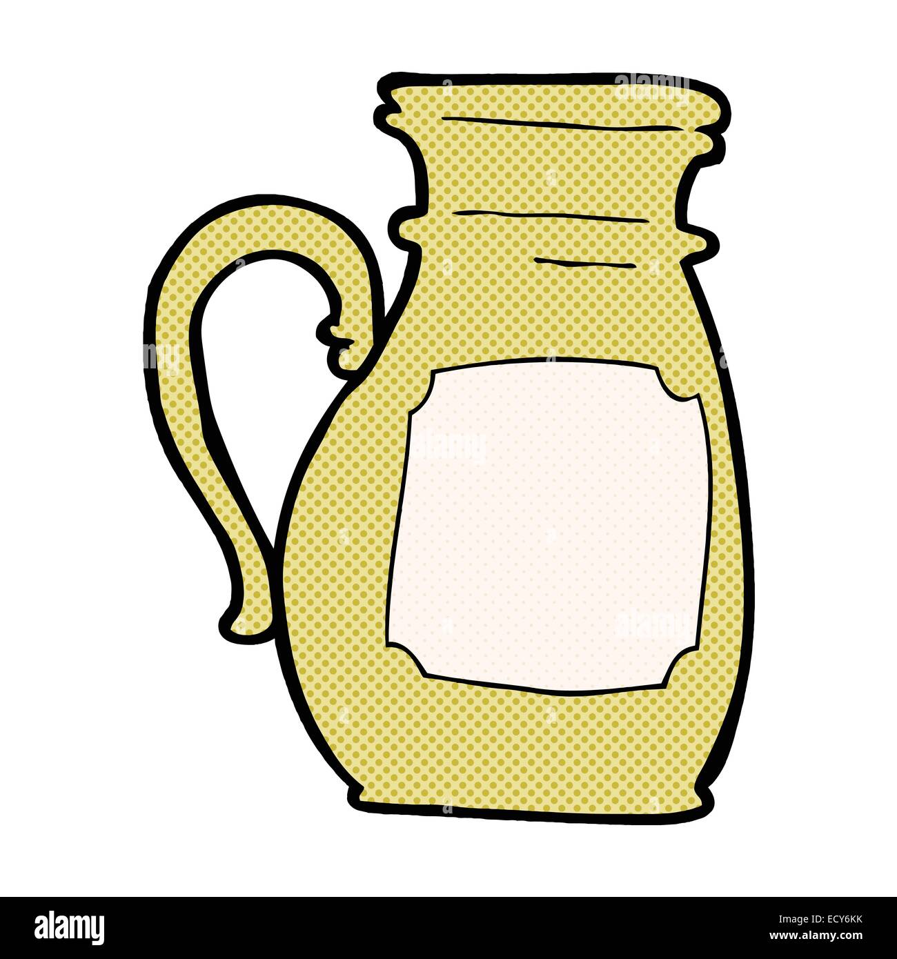 retro comic book style cartoon jug Stock Vector Image & Art - Alamy