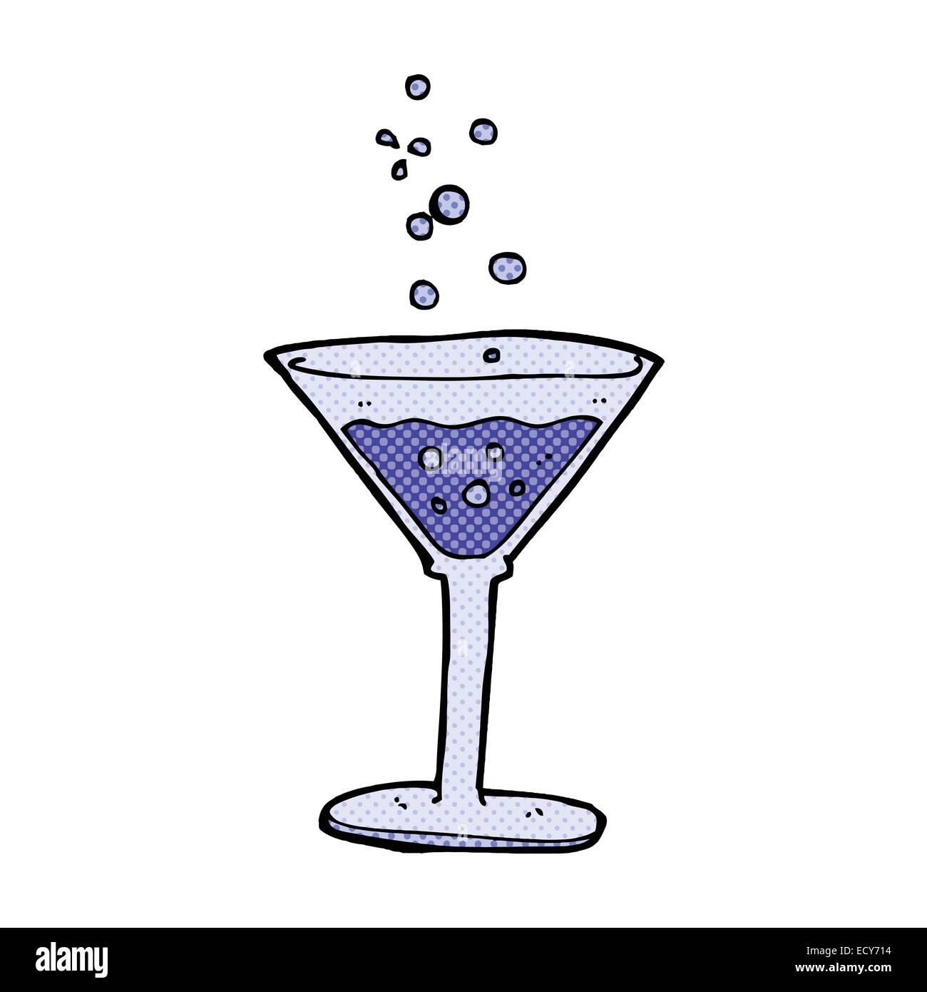 retro comic book style cartoon cocktail Stock Vector Image & Art - Alamy
