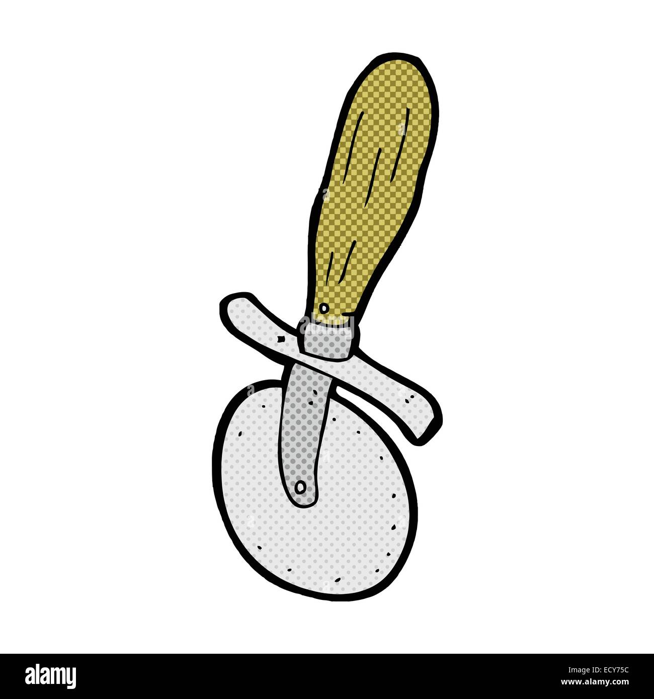 Cartoon pizza cutter Cut Out Stock Images & Pictures - Alamy