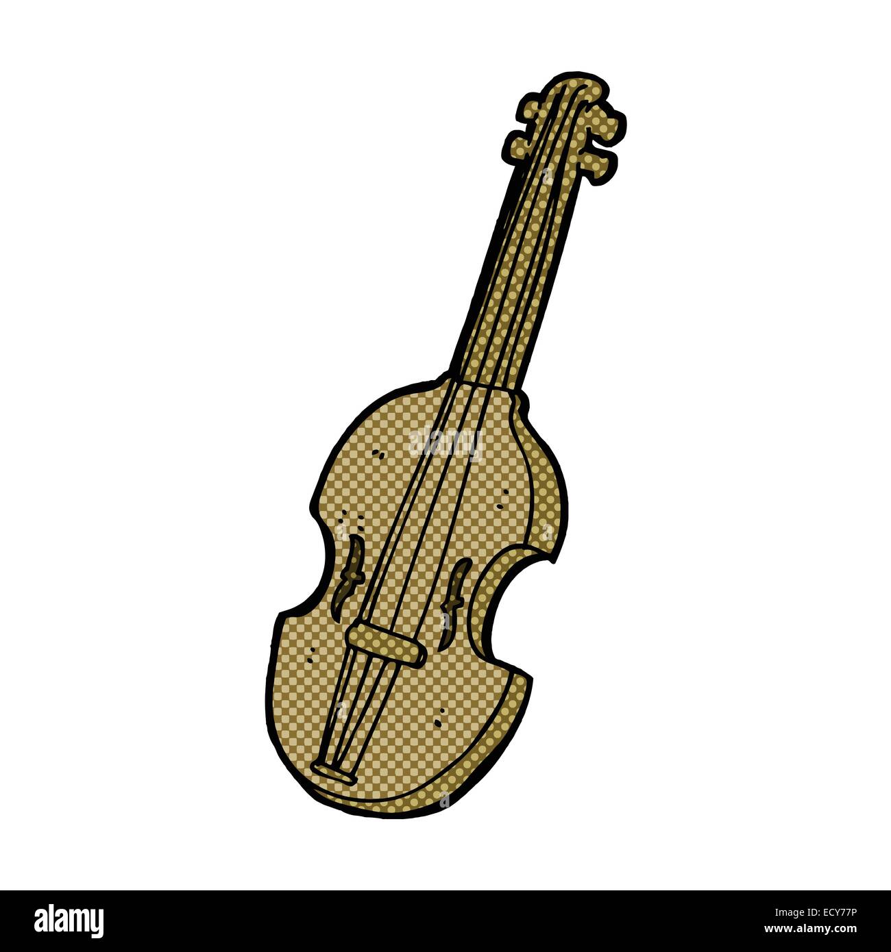 retro comic book style cartoon violin Stock Vector Image & Art - Alamy