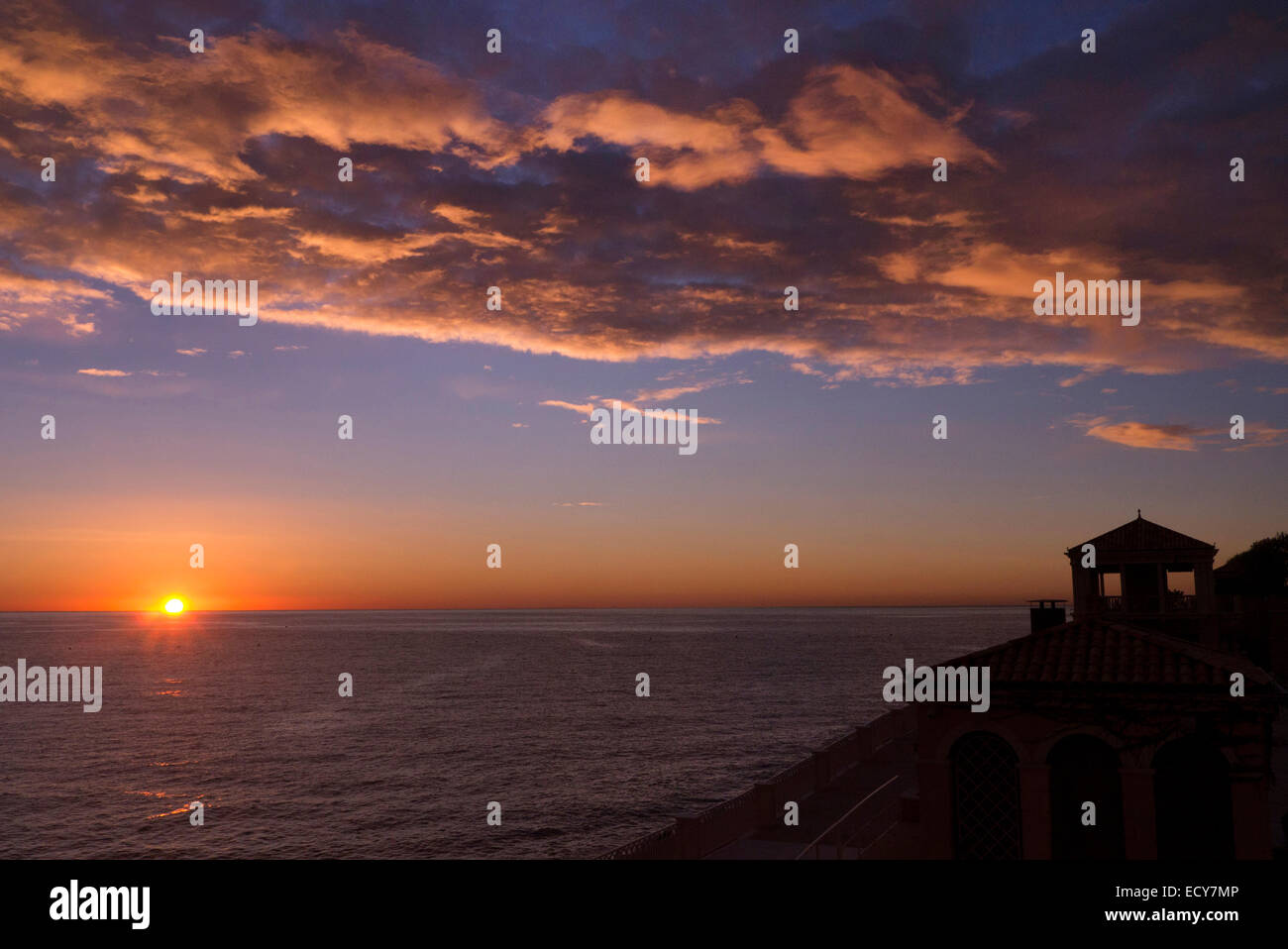Dawn At the Monte Carlo Beach hotel Stock Photo - Alamy