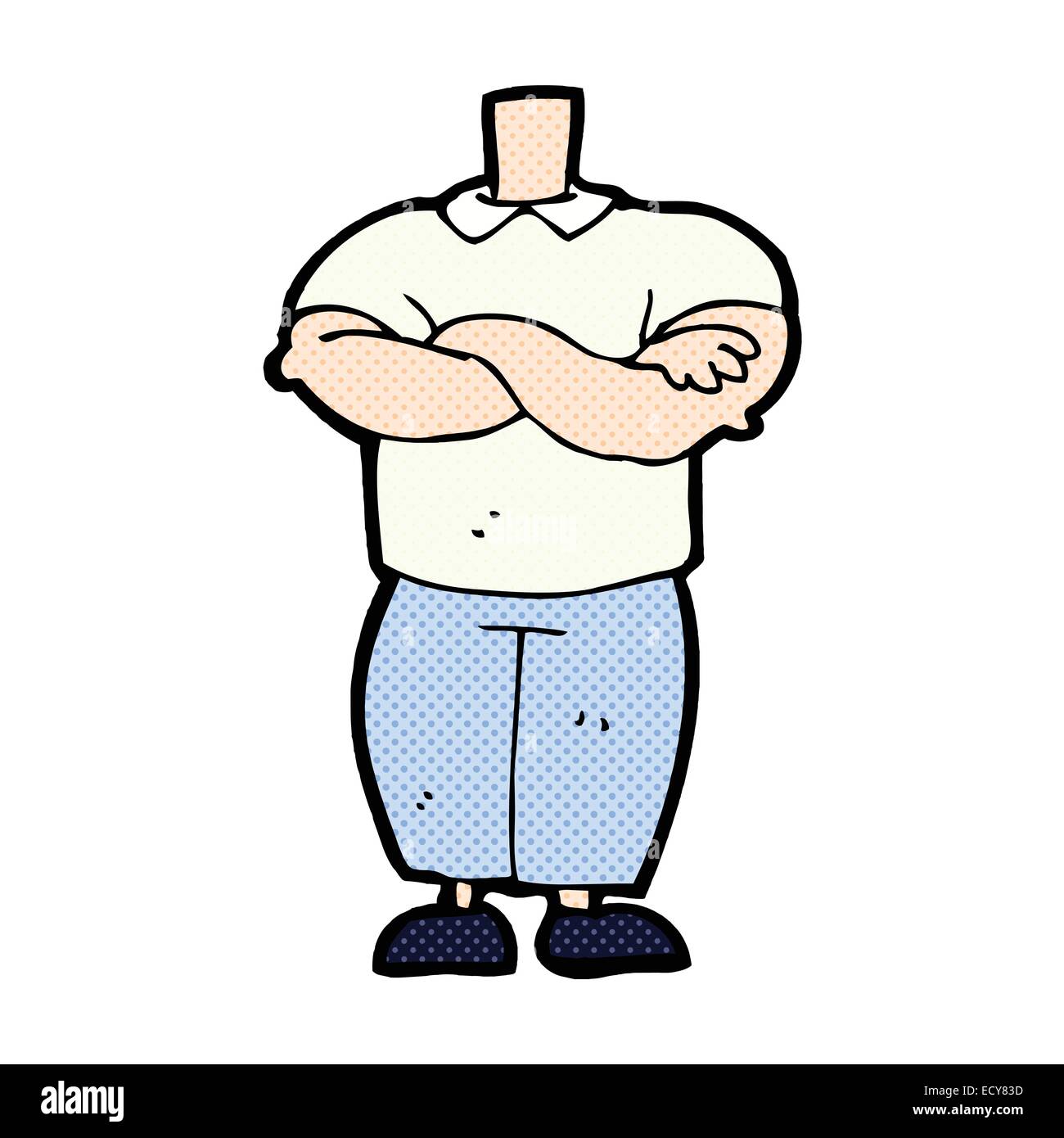 retro comic book style cartoon body Stock Vector Image & Art - Alamy