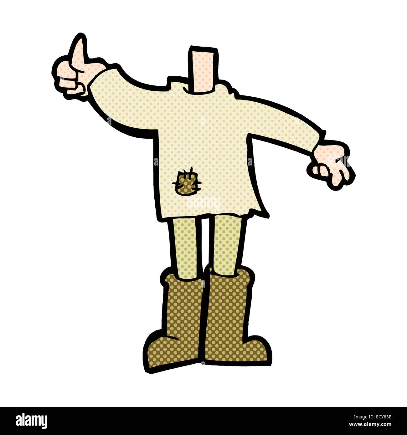 retro comic book style cartoon body Stock Vector Image & Art - Alamy