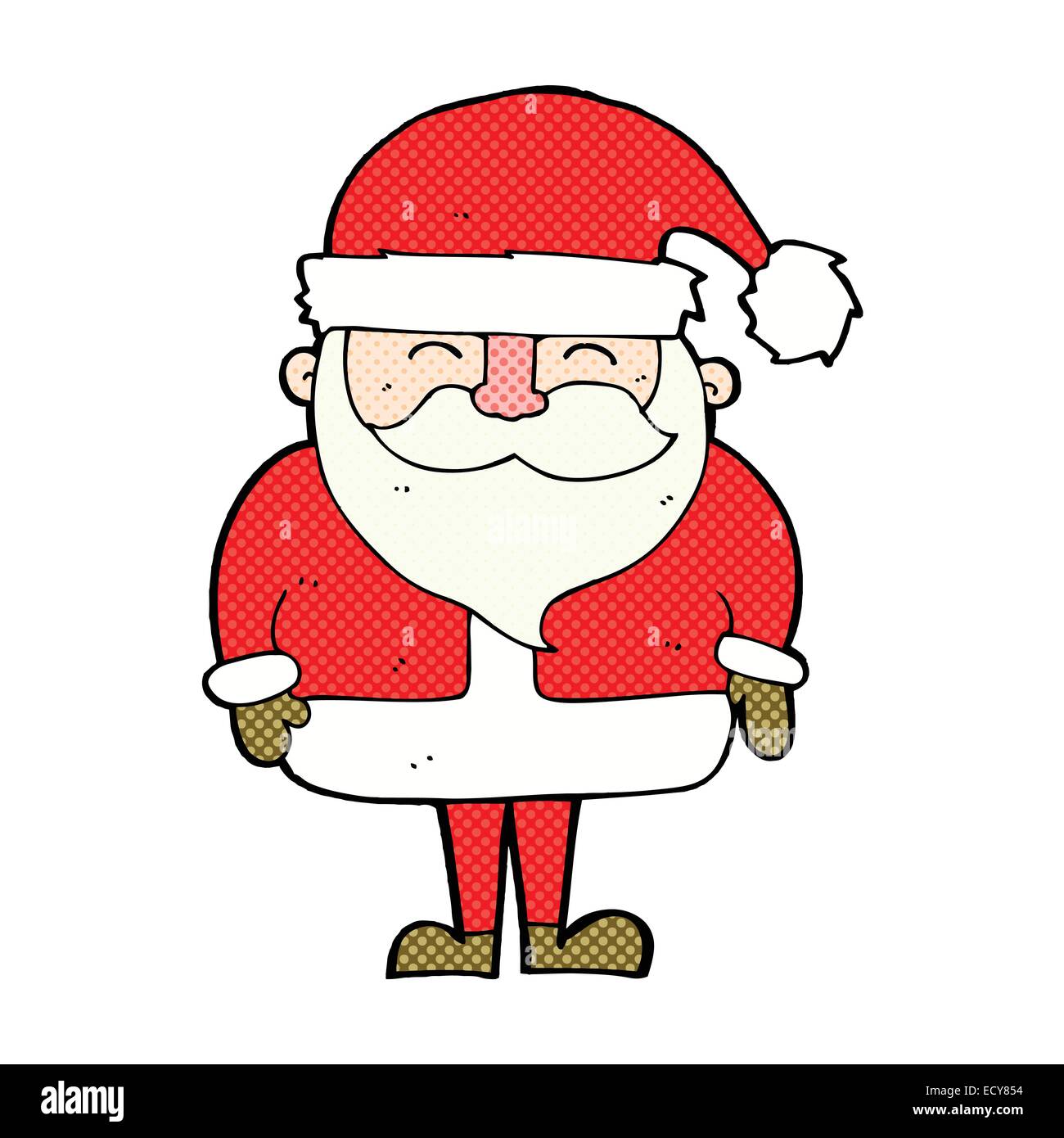 retro comic book style cartoon santa claus Stock Vector Image & Art - Alamy