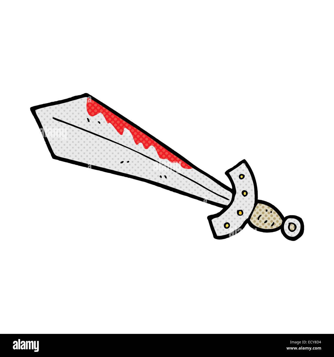 Cartoon bloody sword hi-res stock photography and images - Alamy