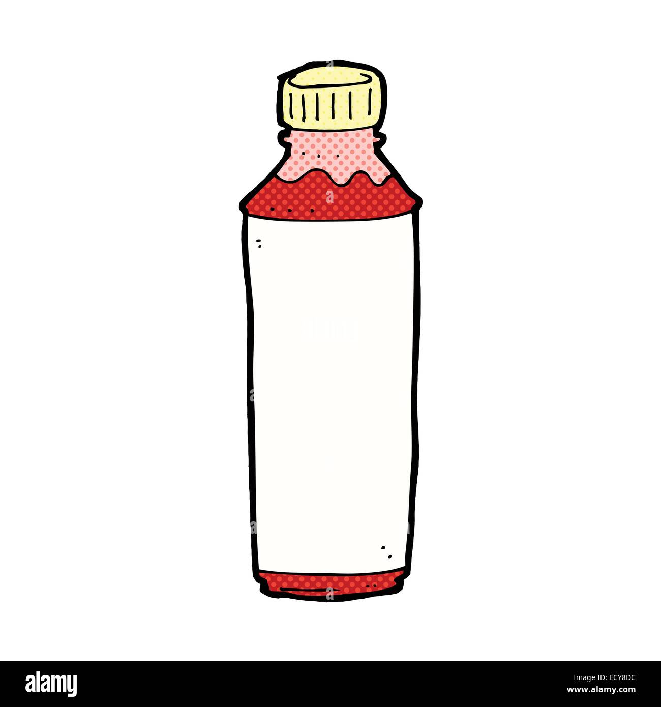 retro comic book style cartoon juice bottle Stock Vector Image & Art ...