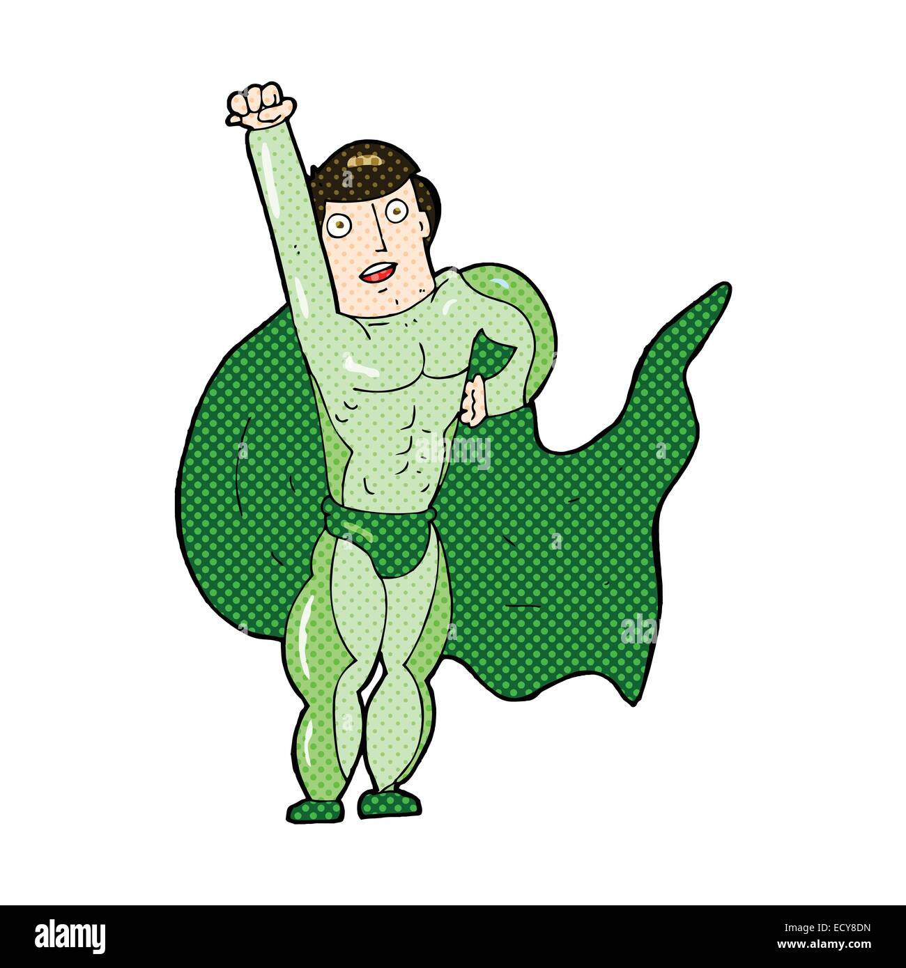 retro comic book style cartoon superhero Stock Vector Image & Art - Alamy