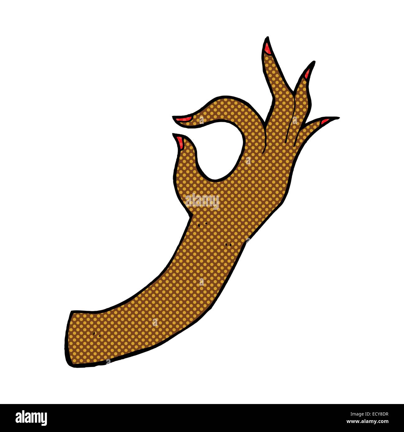 retro comic book style cartoon hand symbol Stock Vector Image & Art - Alamy