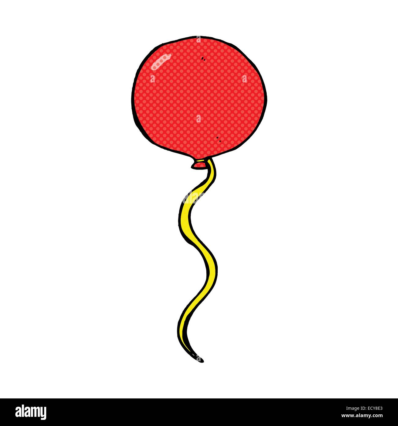 retro comic book style cartoon party balloon Stock Vector Image & Art ...