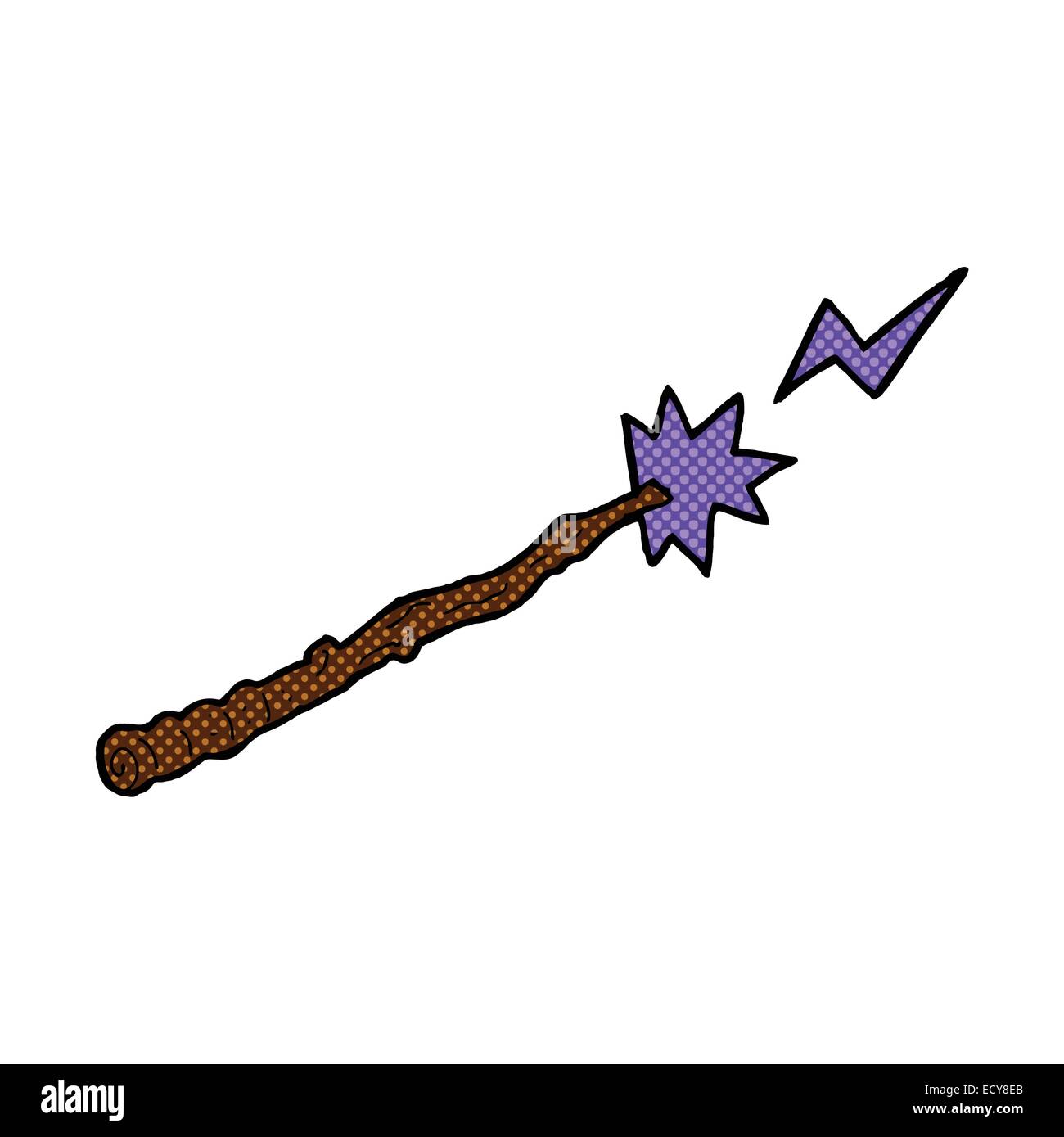 retro comic book style cartoon magic wand Stock Vector Image & Art - Alamy