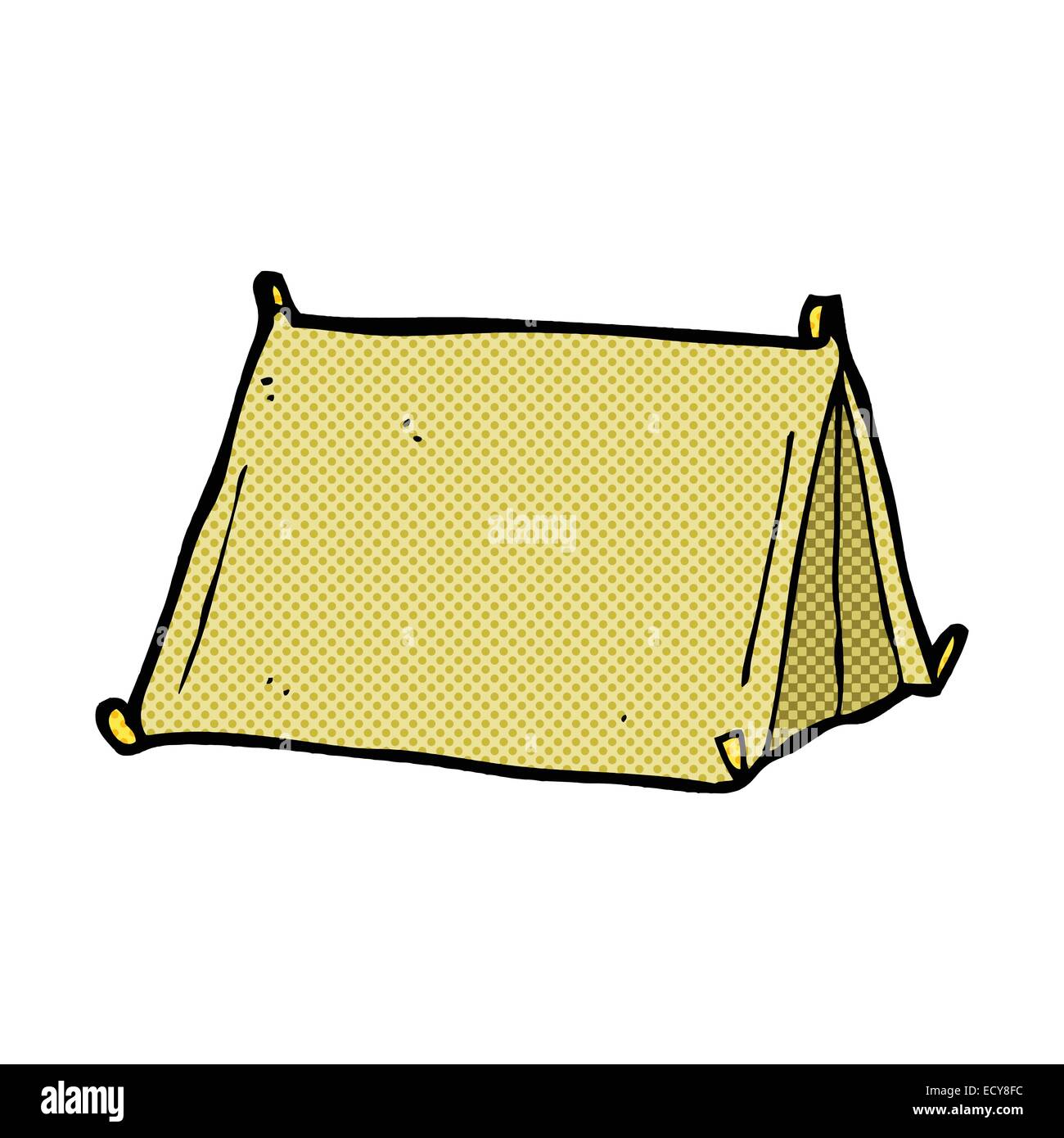retro comic book style cartoon traditional tent Stock Vector Image ...