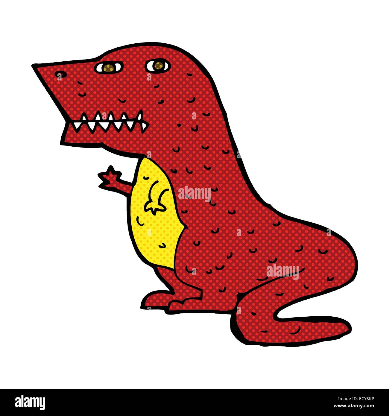 retro comic book style cartoon dinosaur Stock Vector Image & Art - Alamy