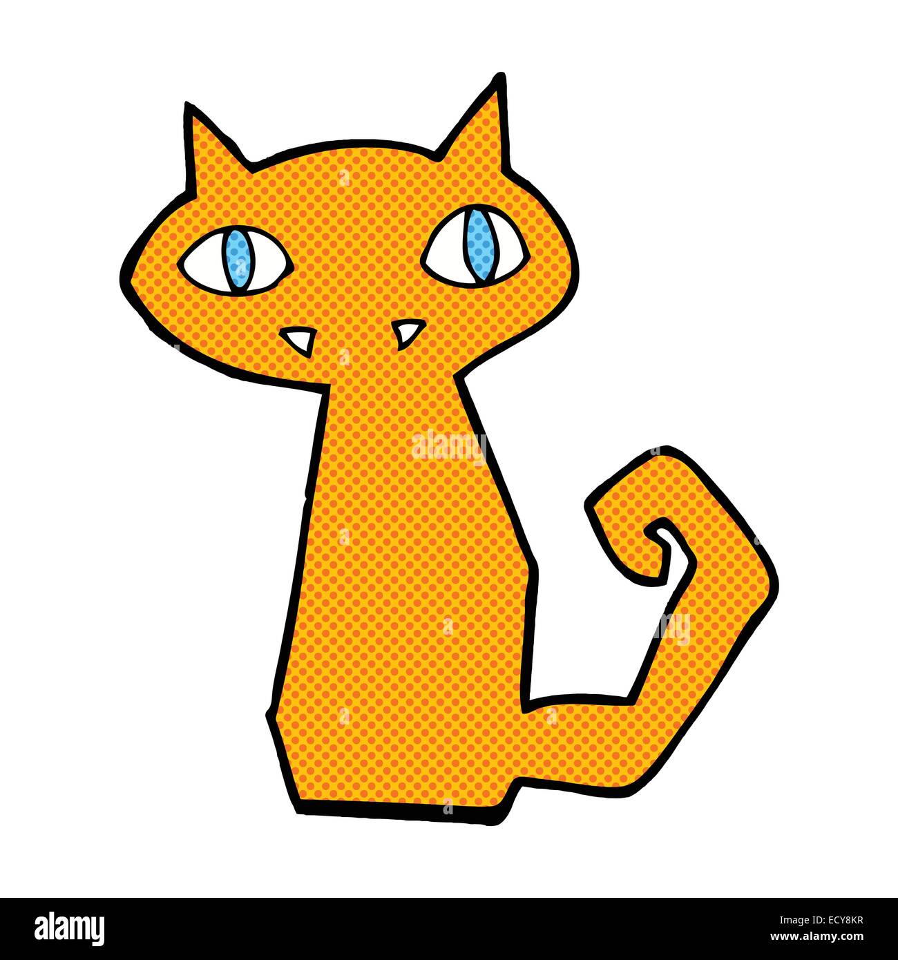 retro comic book style cartoon cat Stock Vector Image & Art - Alamy