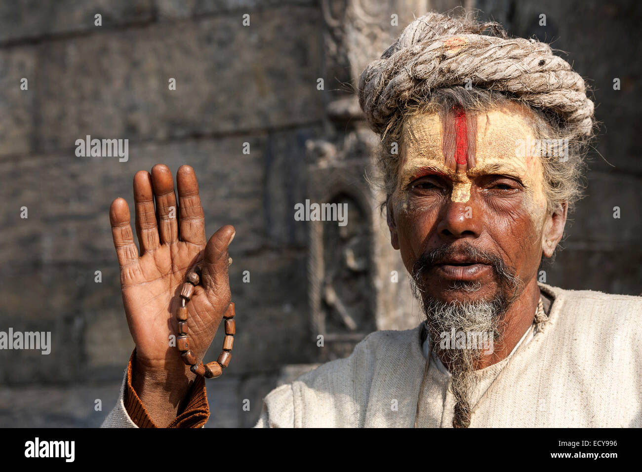 Nepalese face painting hi-res stock photography and images - Alamy