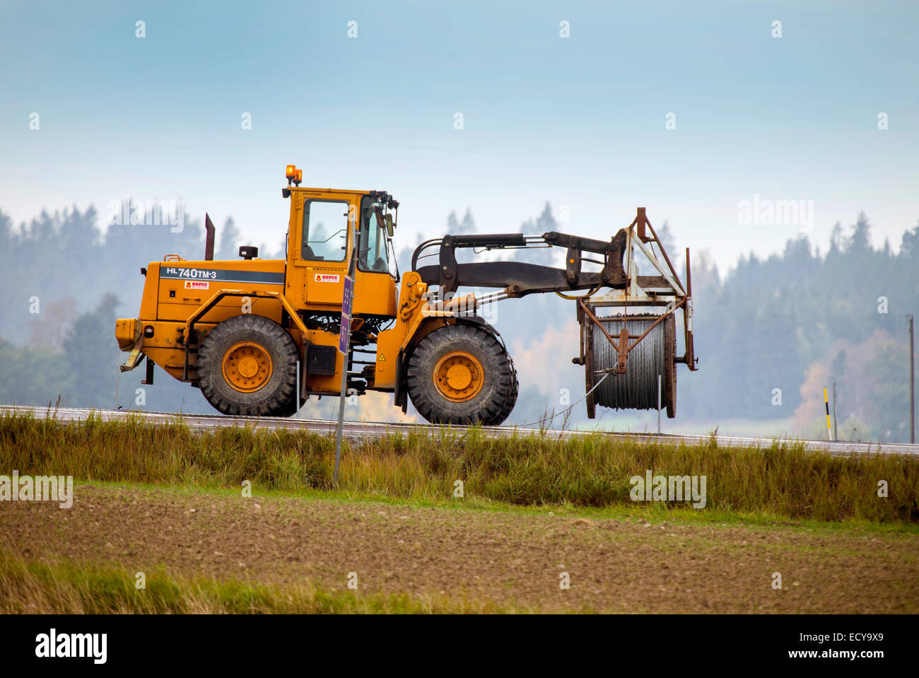 Road construction vehicle Stock Photo - Alamy