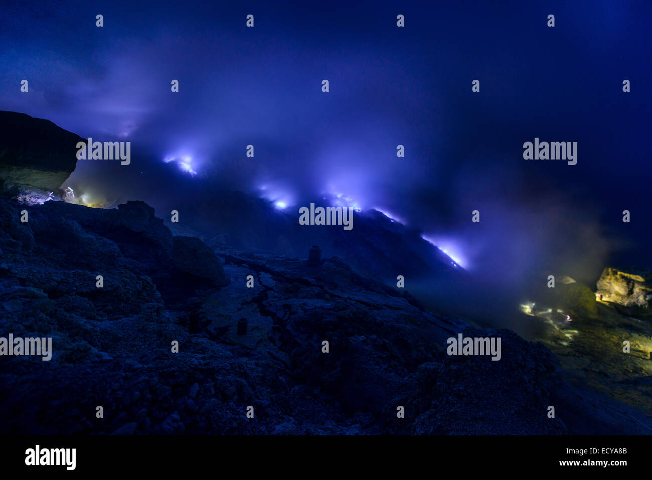 Crater of Kawah Ijen volcano, Java, Indonesia Stock Photo - Alamy