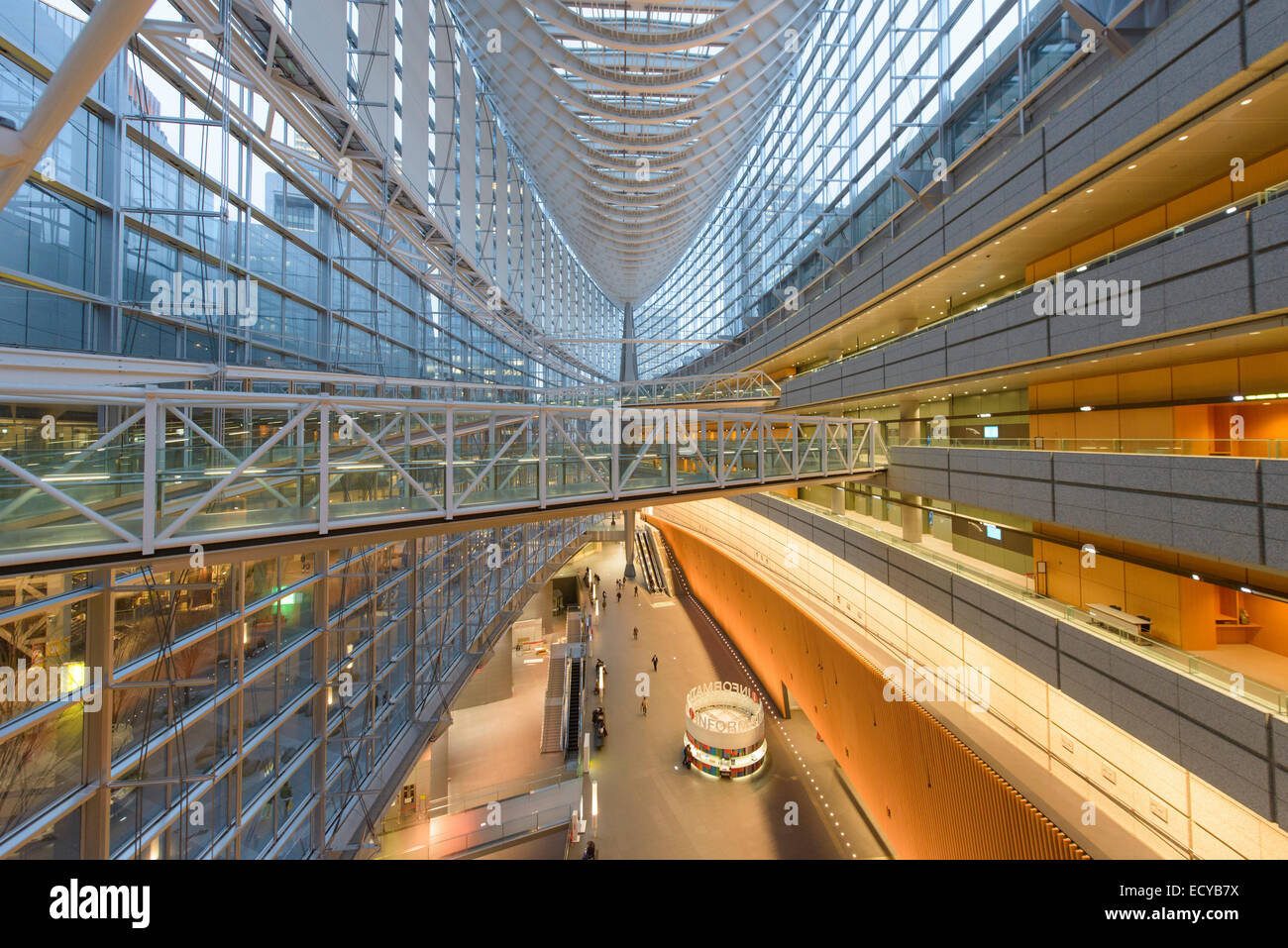 Inside the international forum building hi-res stock photography and ...