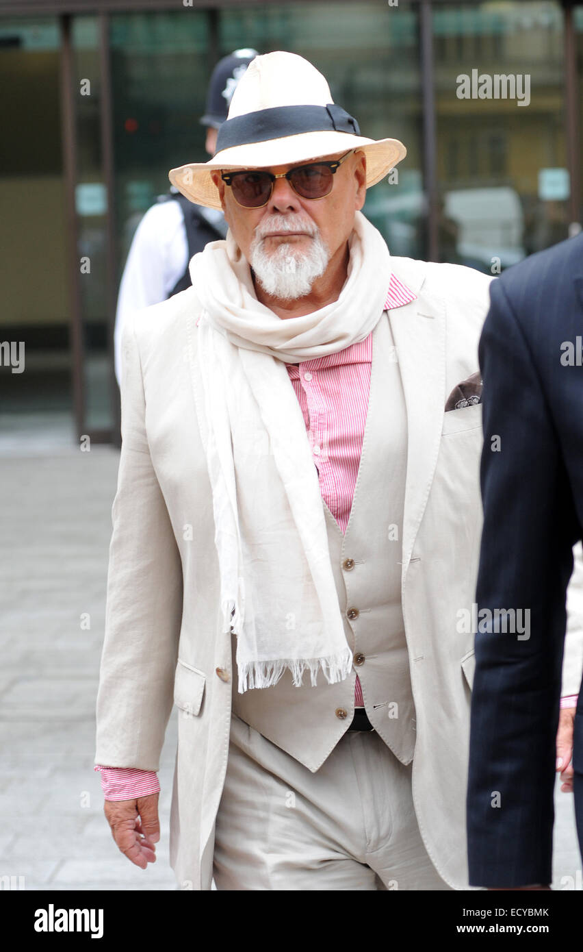 Paul Gadd better known as Gary Glitter leaving Westminster Magistrates ...