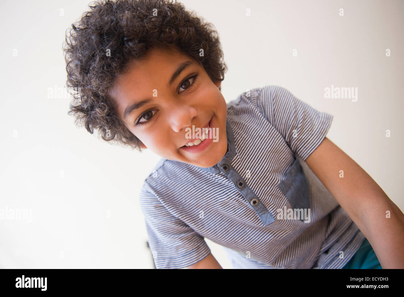 Mixed race boy smiling Stock Photo - Alamy