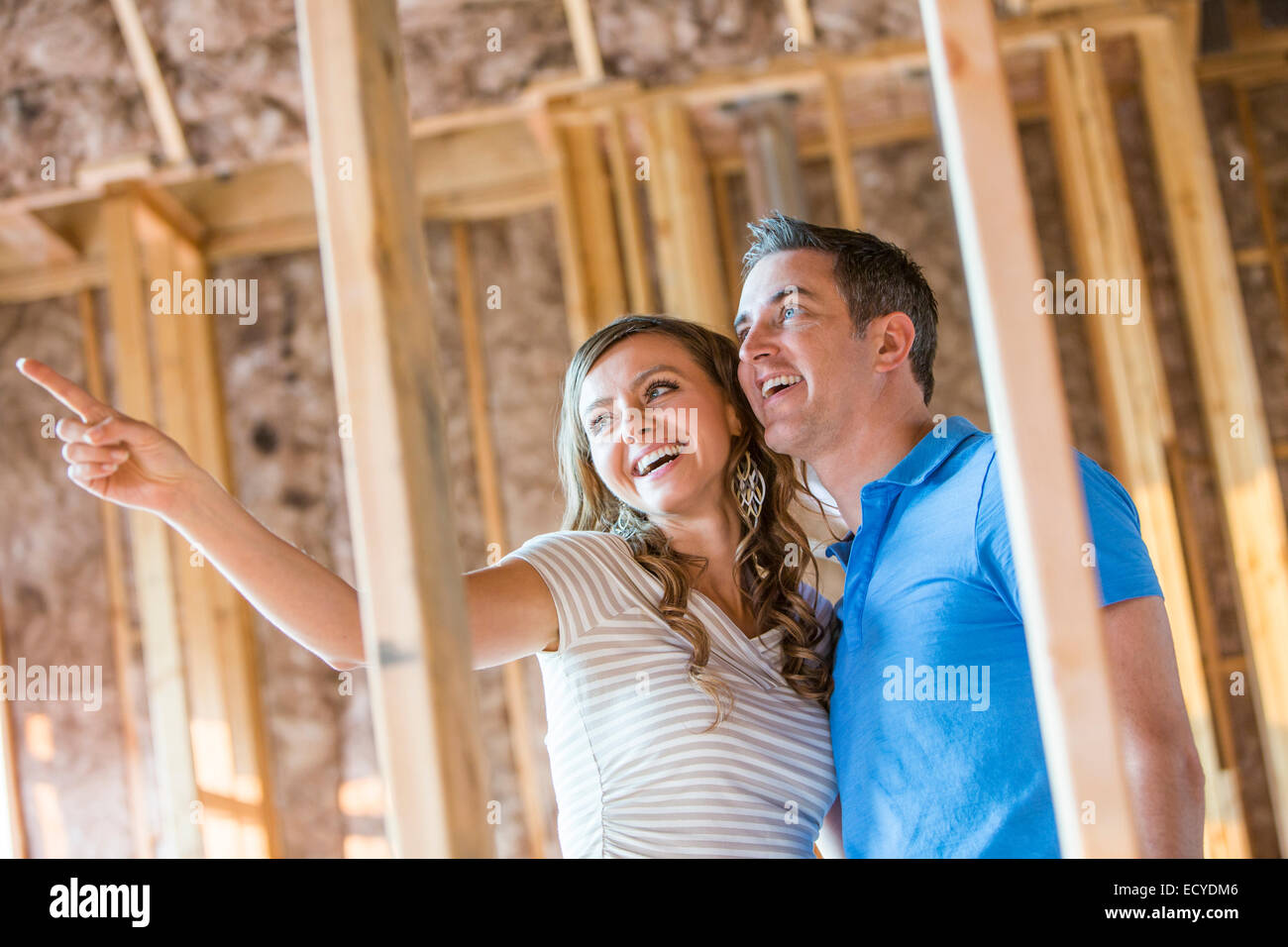 Couple planning house hi-res stock photography and images - Alamy