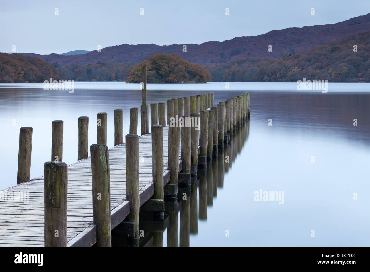Parkamoor Jetty Coniston water English Lake District Stock Photo - Alamy